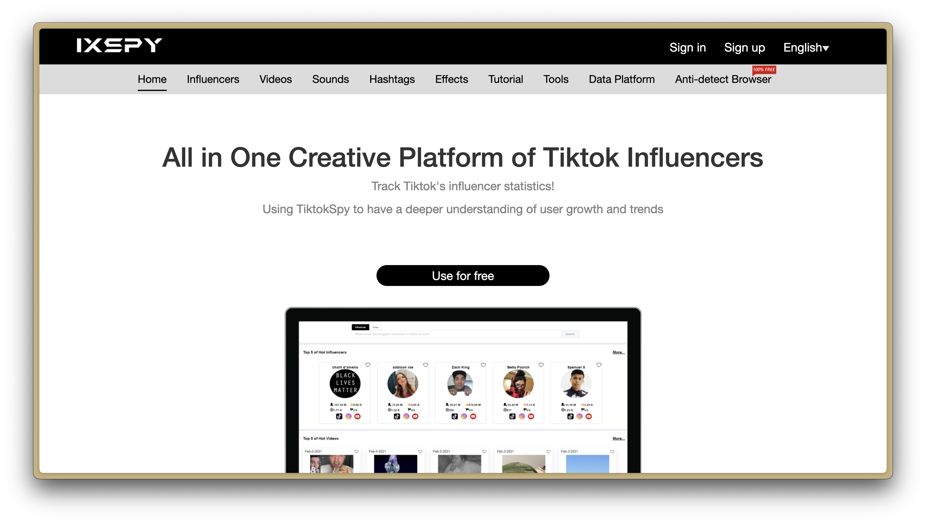 Review of IxSpy: Track Tiktok's influencer statistics! | PALAI MEDIA